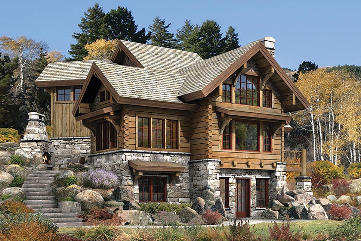 +15 increíbles fachadas de casas rústicas modernas. - Casas de Campo