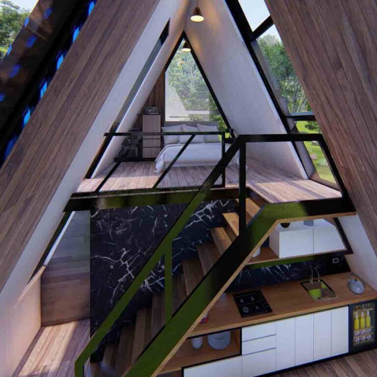 ¿Cómo hacer una casa alpina o triangular? - Casas de Campo